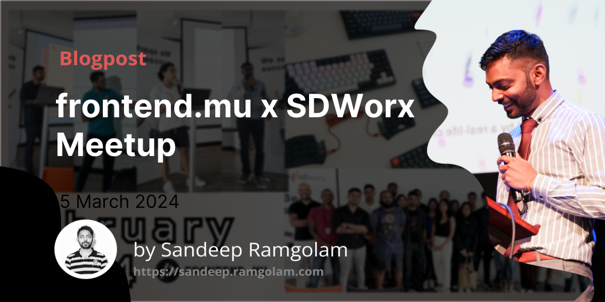 frontend.mu x SDWorx Meetup