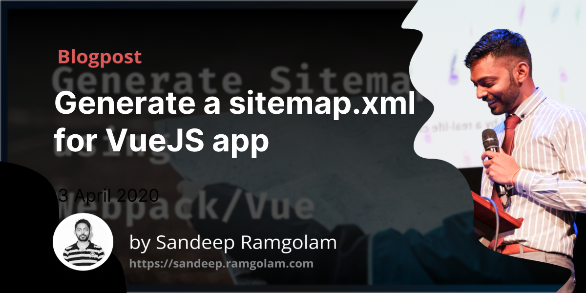 Generate a sitemap.xml for VueJS app